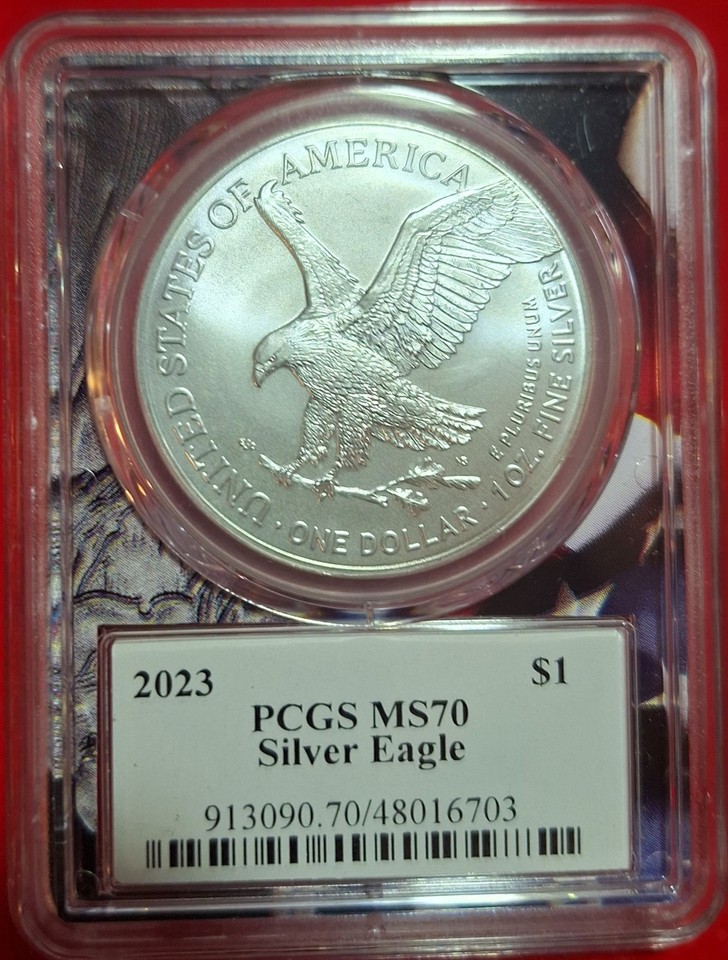 2023 Silver Eagle PCGS MS70 Ultra Breaks - Made In The USA ASE Ultra ...