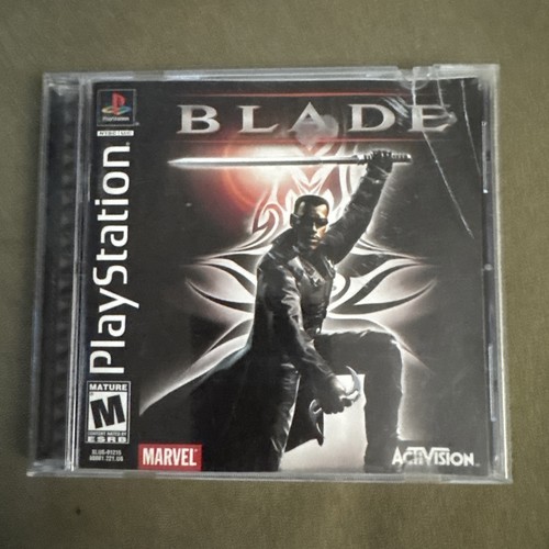 Blade Sony PlayStation 1, 2000 PS1 Complete CIB w/ Manual Tested Black ...