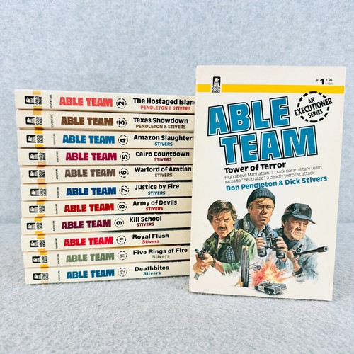 Able Team Books 1 - 12 Paperback Don Pendleton and Dick Stivers Vtg ...