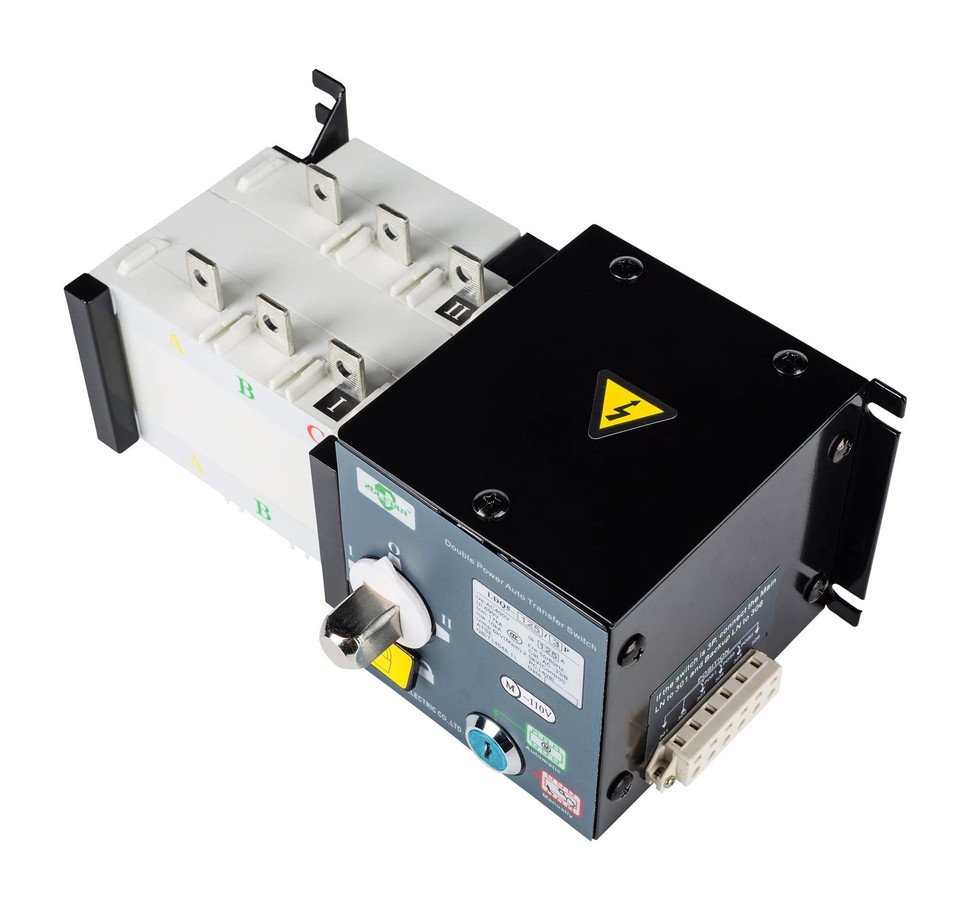 110V AC Automatic Transfer Switch 50/60HZ Dual Electronic Power ...