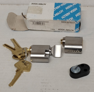 assa abloy 1256 esc cylinder nordan trioving 6 lever axle lock #0725 ...