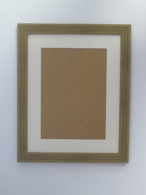 Oak Effect 12" x 15" Picture Photo Frame Mount 8" x 11" Hang | eBay