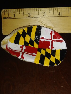 hand painted Maryland flag sea shells | eBay