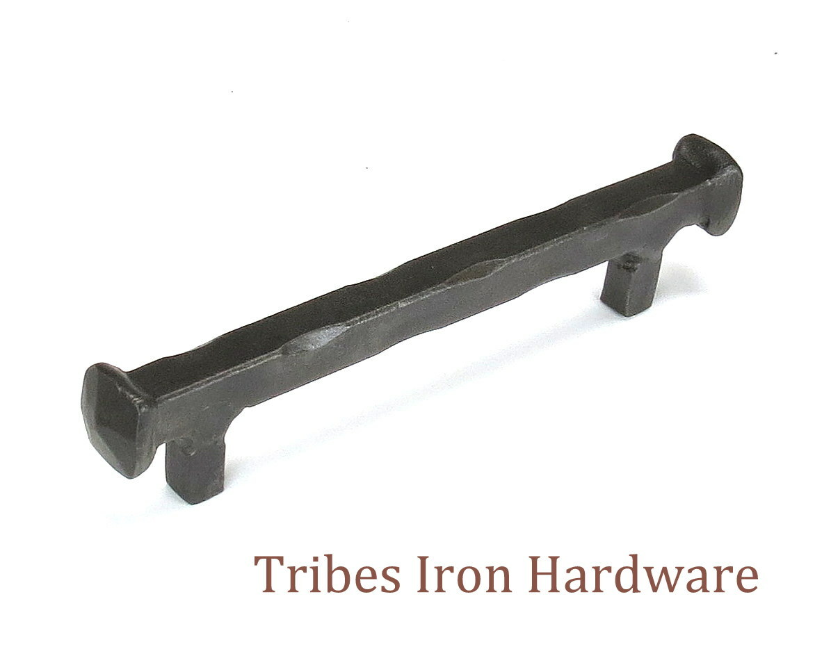 Forged Cabinet Drawer Pulls Modern Rustic Kitchen Cupboard Handles ...