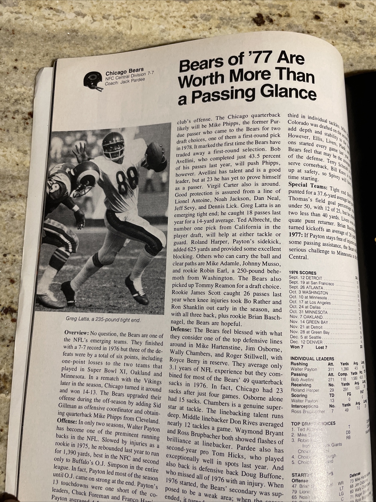 (11) PRO! Official NFL Magazine: 1977/1978 Dolphins, Falcons, Patriots ...