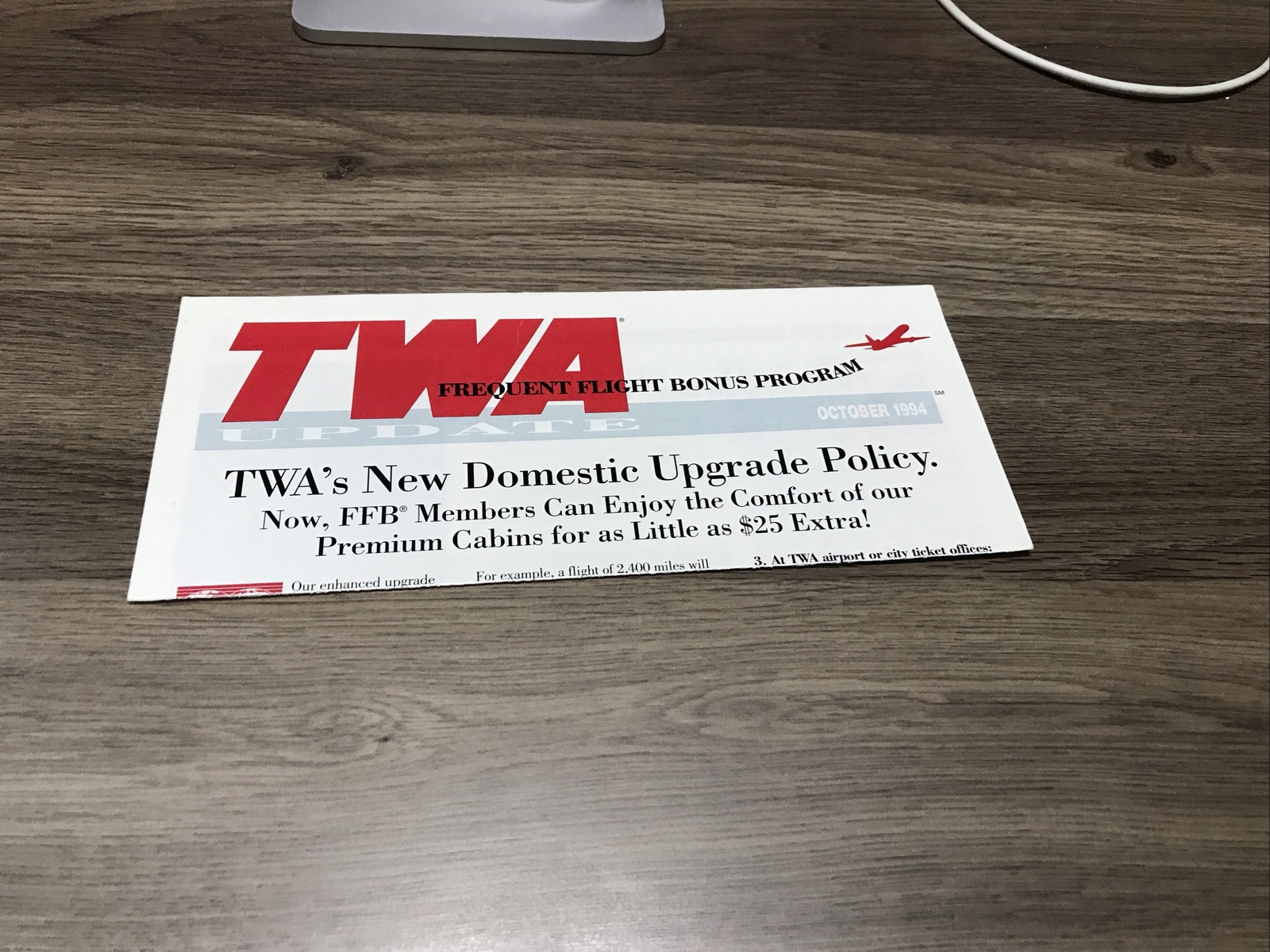 TWA Frequent Flight Program Brochure | eBay