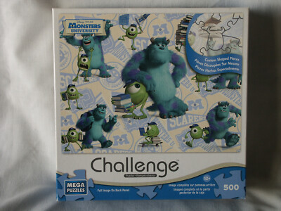 Mega Puzzle Challenge Monsters University 500 Pieces New Open Box | eBay