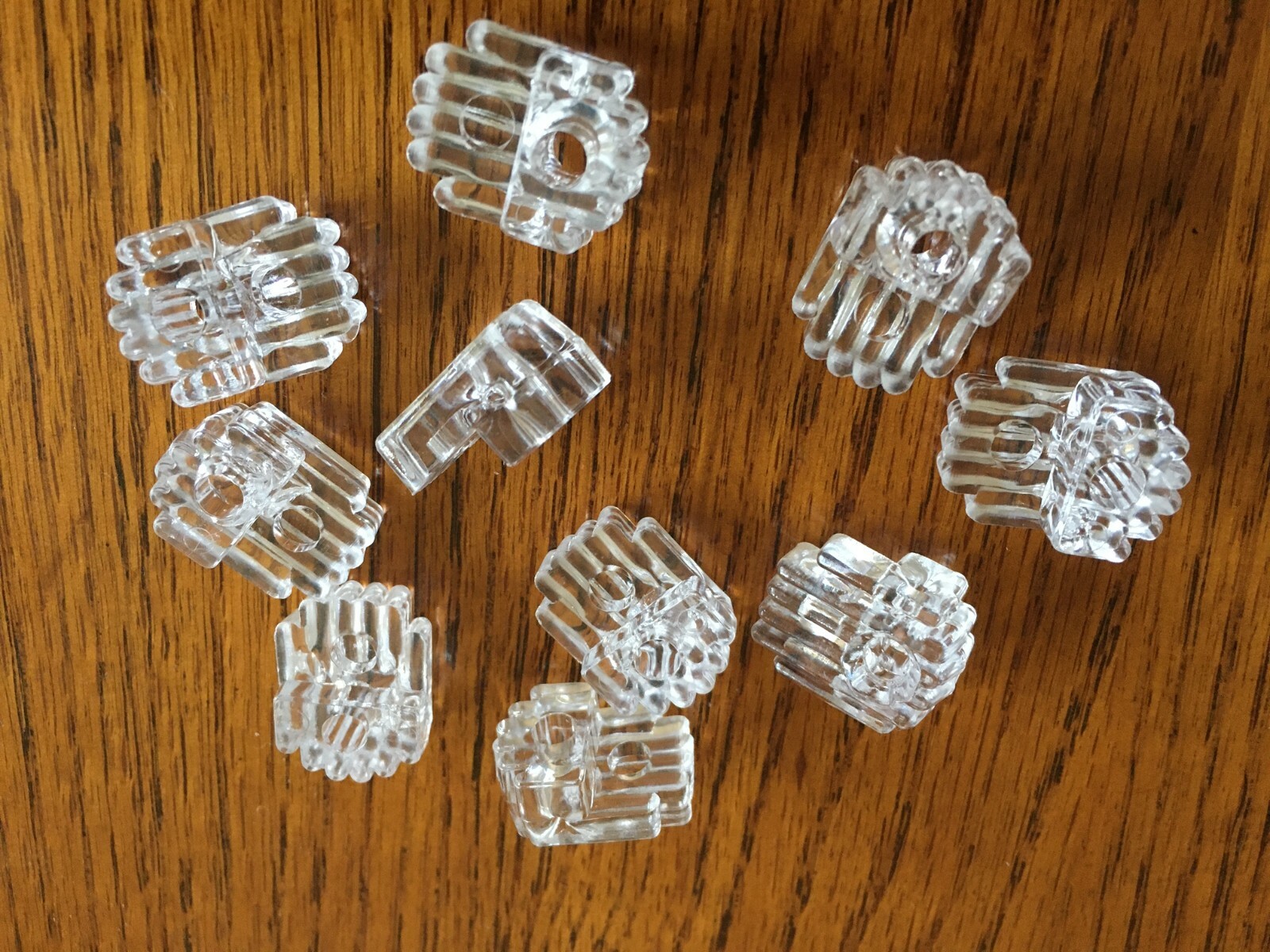 10 x Ultra Clear Mirror Wall Mounting Clip Bracket 1/4" or 3/16/" or 1/ ...