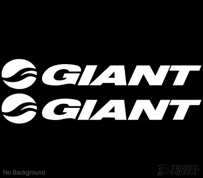 Giant Decal Cycling Bike Stickers 225mm Set of 2 Frame Replacement Race ...