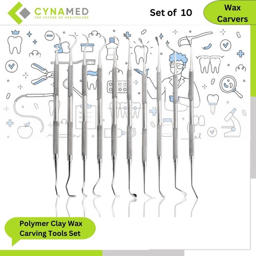 Cynamed Premium Polymer Clay Wax Carving Tools Set Sculpture Art Crafts ...