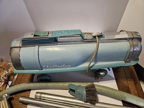 Electrolux Automatic Model G Vacuum Hose Retro Teal Blue Works Bag ...