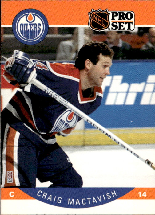 1990-91 Pro Set Craig MacTavish 90 Edmonton Oilers | eBay