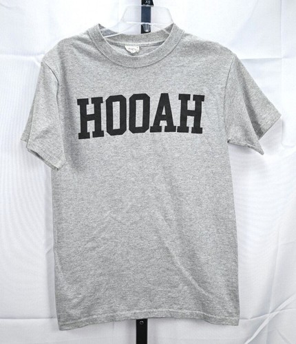 Soffe US Army Ft Irwin CA Hooah gray t-shirt size S adult RN#49068 | eBay