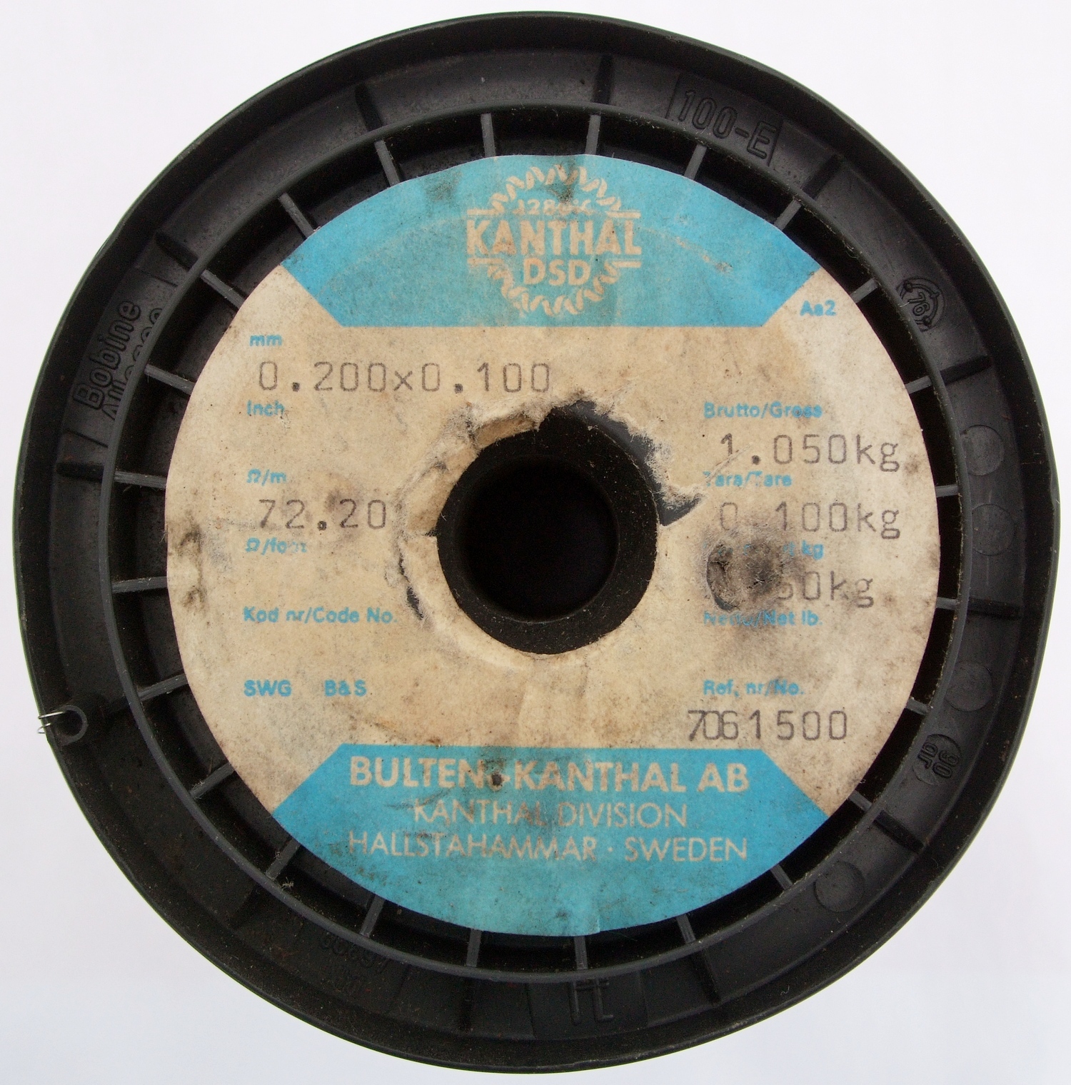 Kanthal DSD 0.2x0.1mm Ribbon 34AWG, 72.2Ω/m 22Ω/ft, Flat Resistance ...