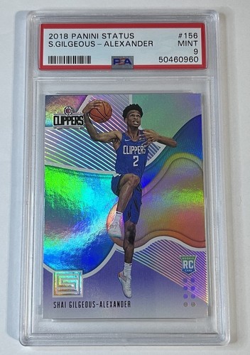 2018 Panini Status SHAI GILGEOUS ALEXANDER Purple PSA 9 Rookie Card ...