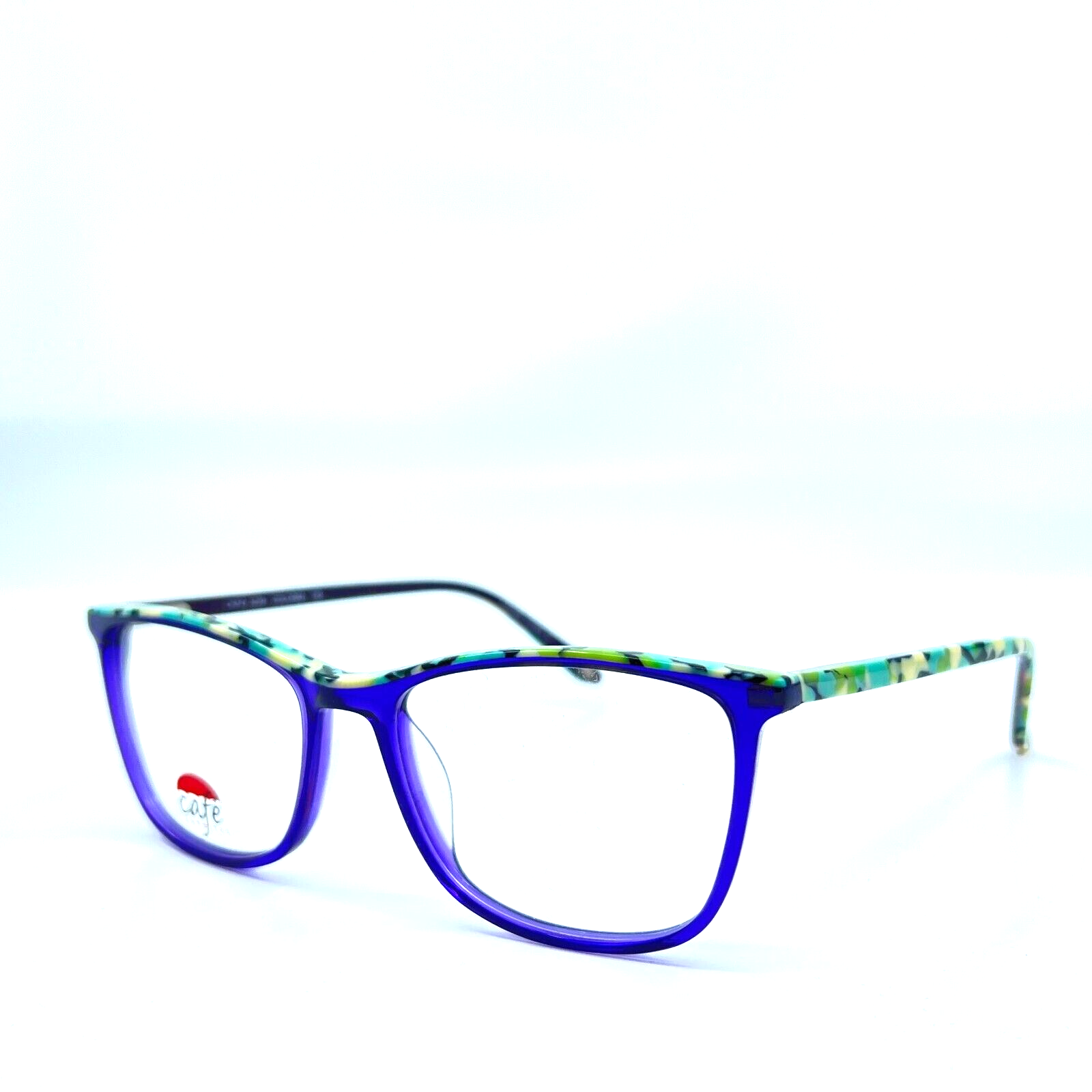 Cafe Lunettes Eyeglasses 3238 Col. #2 Blue Rectangular Frames 135 mm | eBay