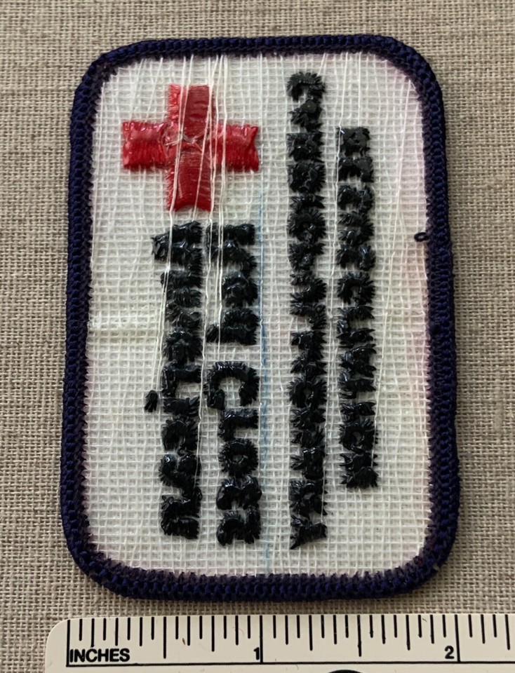 Vintage AMERICAN RED CROSS Cardiopulmonary Resuscitation PATCH CPR Badge | eBay