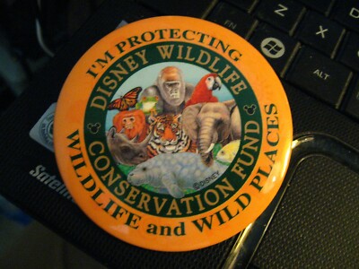 Disney Wildlife Conservation Fund Lapel Pin - Vintage Walt Disney ...