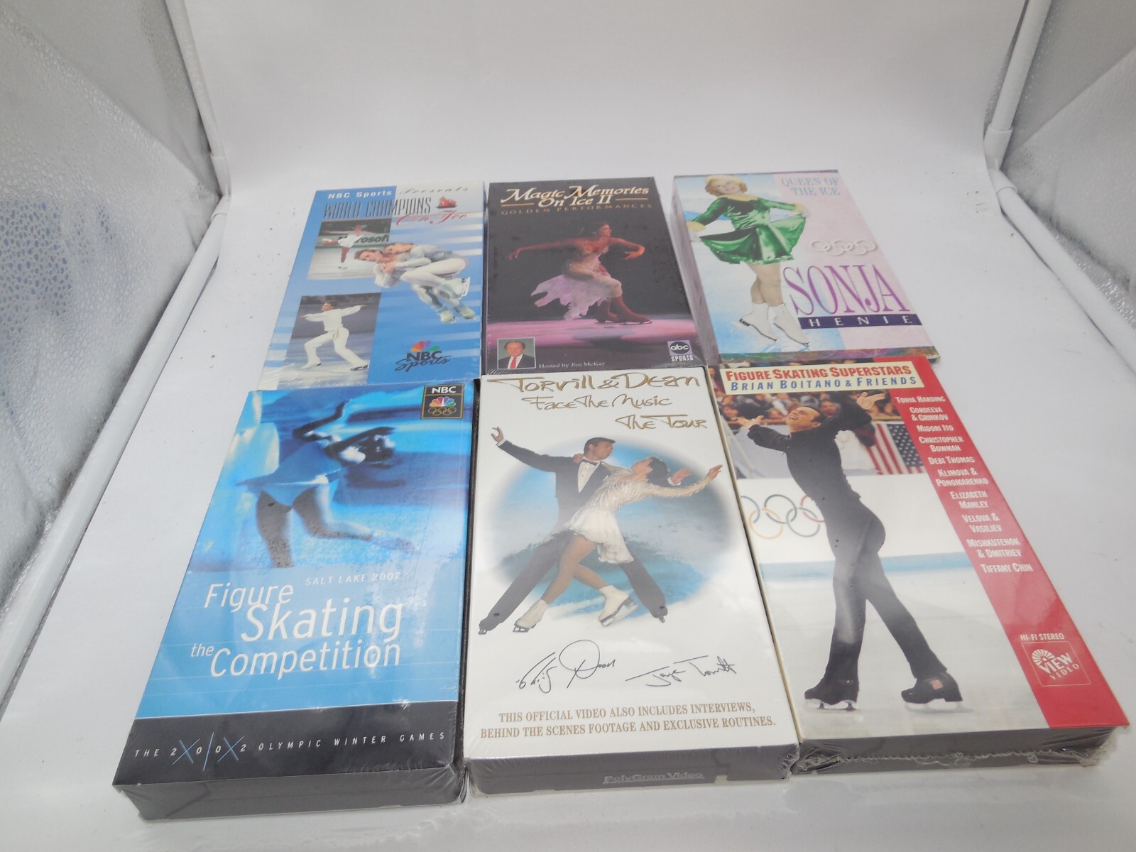 Lot of 6 Sealed Figure Skating VHS Magic Memories on Ice Brian Boitano ...