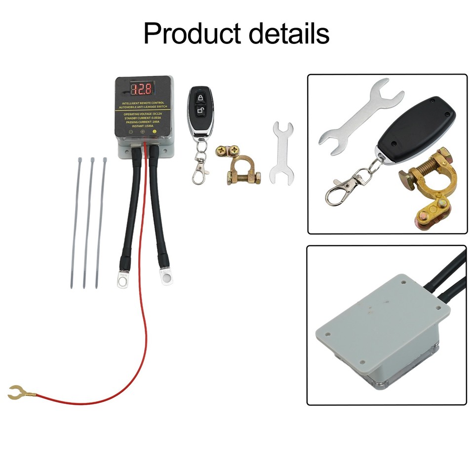 200A 12V Car Battery Isolator Switch Efficient Power Isolation Remote ...