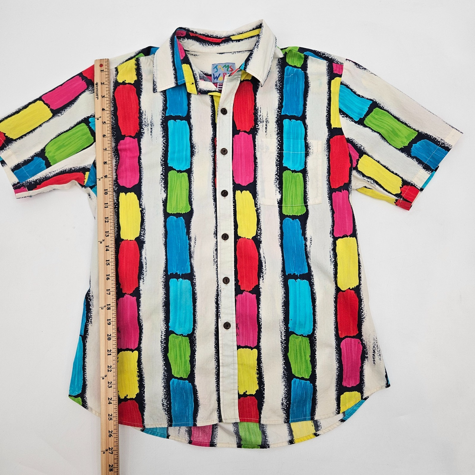 Vintage Jams World Men's Shirt Size Medium Surf Line Hawaii Pop Chrome ...