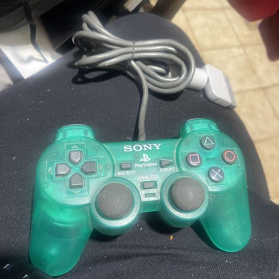 OEM Sony PlayStation PS1 Emerald Green DualShock Analog Controller SCPH ...