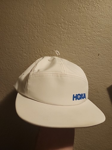 Hoka One Performance 5-Panel Hat Cap Running White Adjustable | eBay