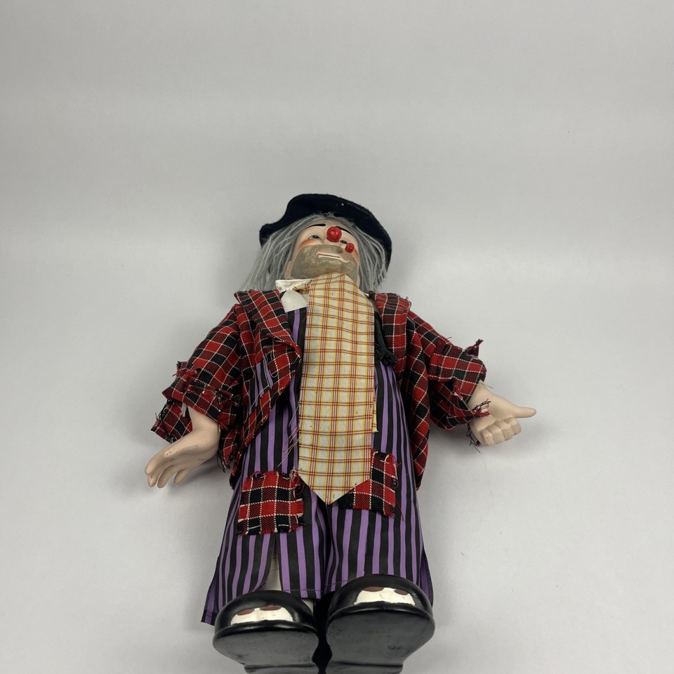 18" Porcelain Hobo Clown Doll ; 21 inch Tall | eBay