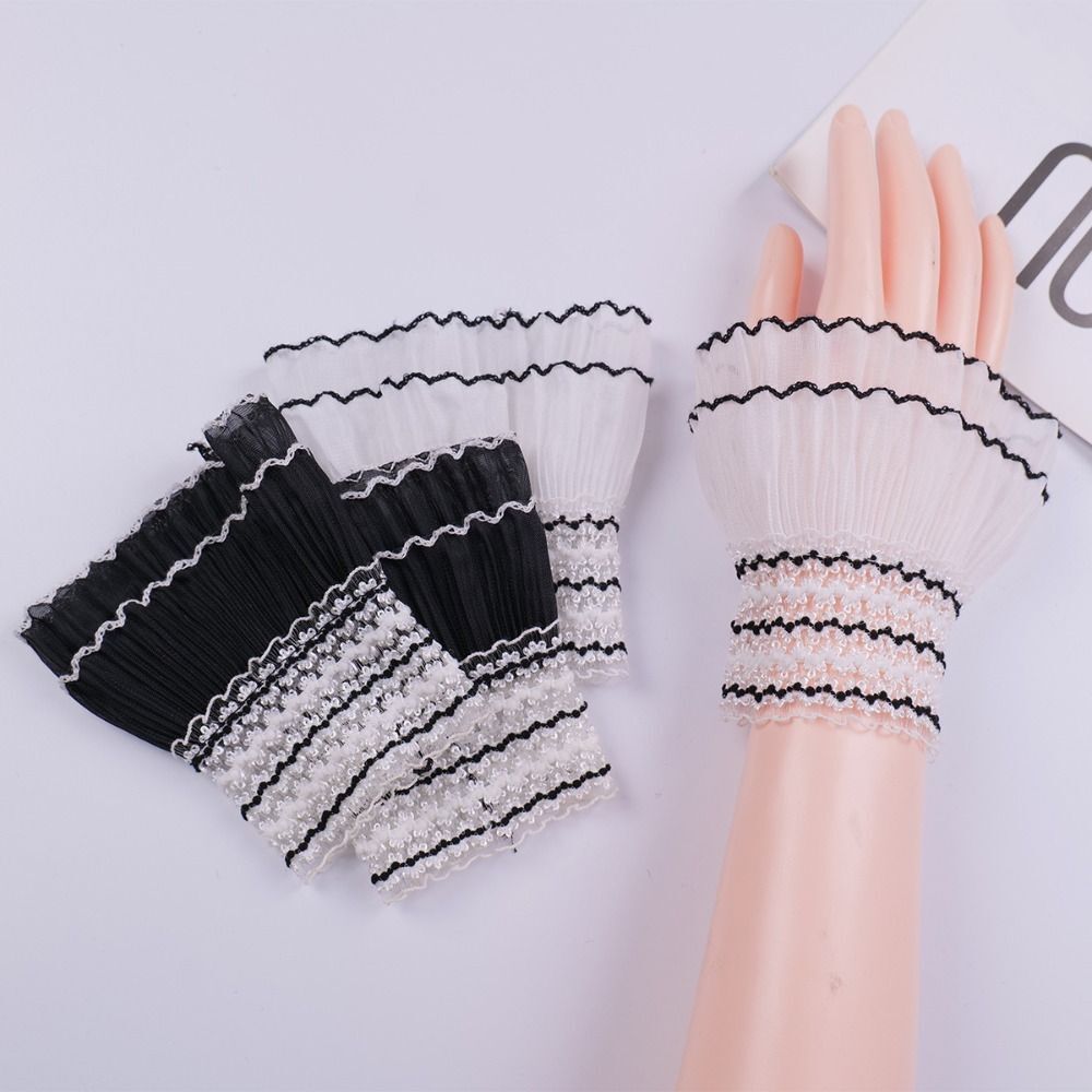 Lace Detachable Sleeve Cuffs Fake Cuff Arm Cover Fake Sleeve Spring ...