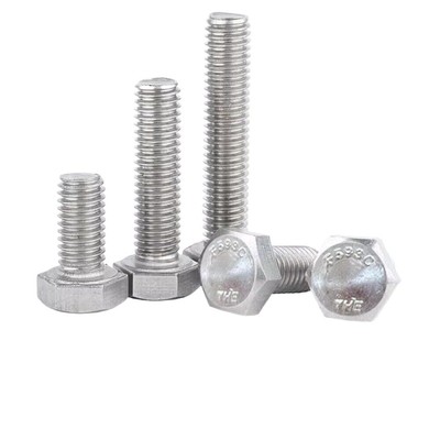 2PCS 5/8-11*6" Full Teeth External Hexagon Bolts Screws Stainless Steel ...