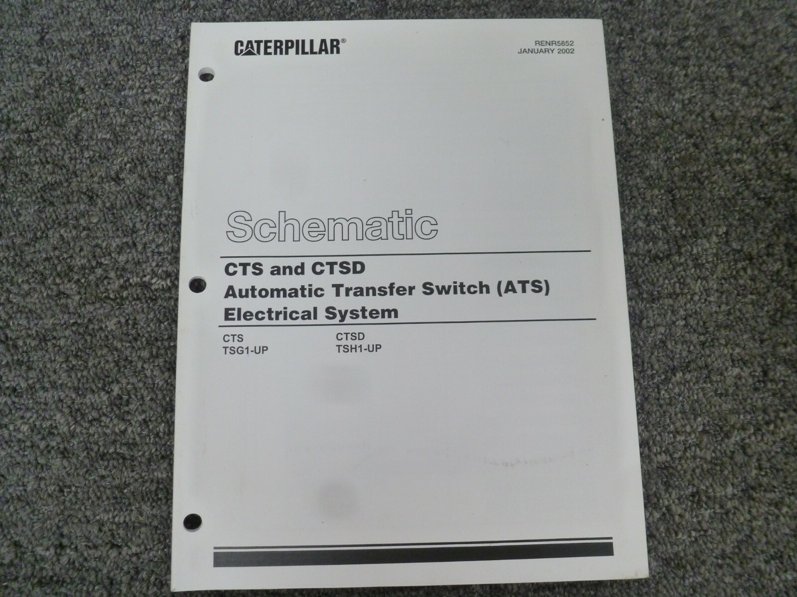 Caterpillar CAT CTS CTSD Auto Transfer Switch Electrical Wiring ...