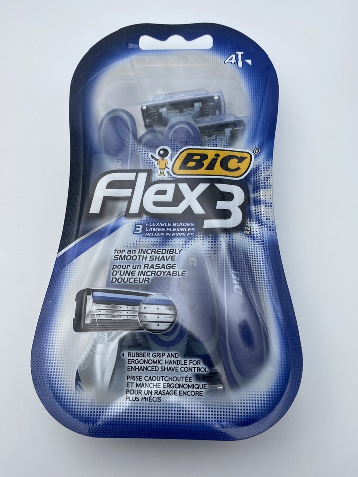 Bic 16 Razors Flex 3 Men's Disposable Shaving Razor 4ct and Bic ...