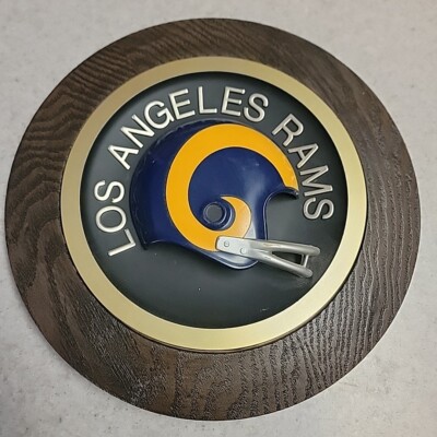 Los Angeles Rams 1970's 14" Round Football Helmet Wall Plaque NFL ...