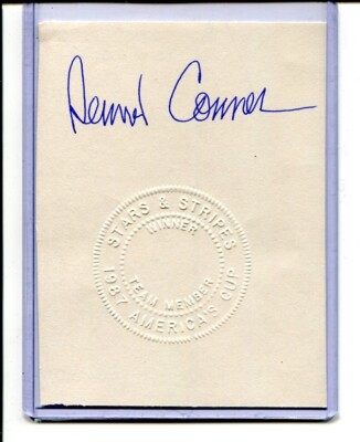yachts STARS & STRIPES author DENNIS CONNER signed AUTOGRAPH 8341 | eBay