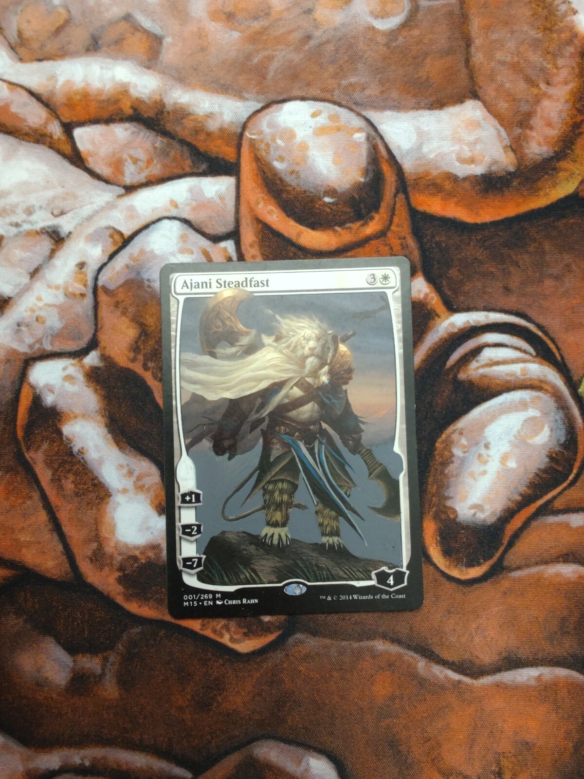 Magic the Gathering Ajani Steadfast #2 Hand Painted Unique Custom MTG ...