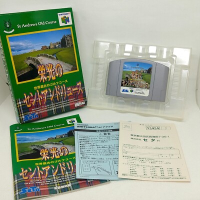 Eikou no St Andrews Old Course 1996 N64 Nintendo 64 SETA Japan ...