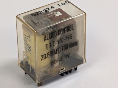 ALLIED CONTROL T154 SERIES 12VDC 3PDT RELAY (R-64) | eBay