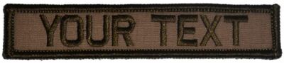 1x5 Custom Military / Police Name Tape / Text Patch | eBay