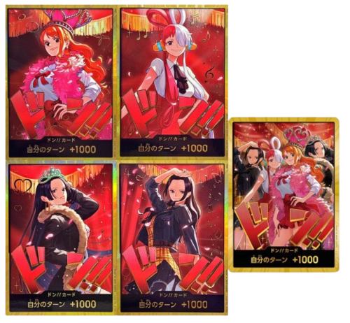 One Piece Card Heroines Edition Gold Don Card Complete set of 5 ...