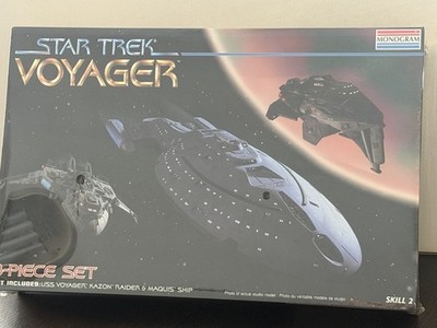 Monogram Star Trek Voyager Kazon Raider Maquis Ship 3 Piece Model Kit ...