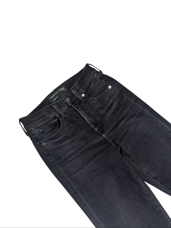 Women’s VERONICA BEARD black onyx Leena high-Rise Bootcut Raw Hem Jeans ...