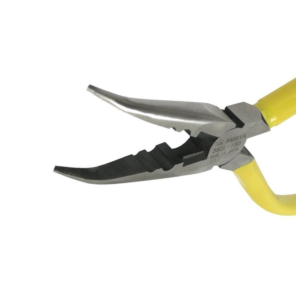 FUJIYA STAINLESS RADIO PLIERS BENT TYPE (160mm) 350L-150 MADE IN JAPAN ...