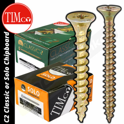 TIMco Solo Wood Screws - C2 Classic Wood Screws - Massive Qty Discounts ...