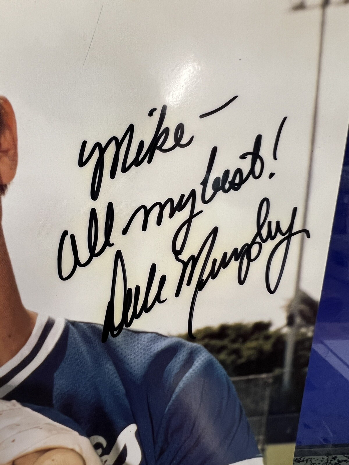 Dale Murphy Signed Autographed 8x10 Braves Personalized “To Mike” | eBay