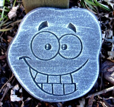 Funny emoji face mold concrete plaster reusable casting mould 7" x 7" x ...