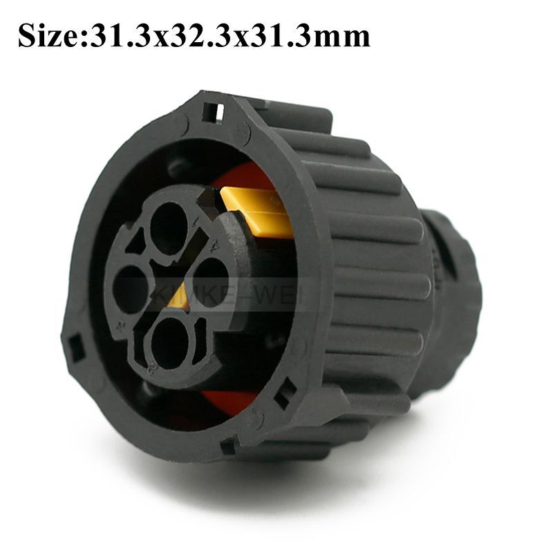 4 Pin AMP DIN 72585 Automotive Male Female Circular Connector Plug ...