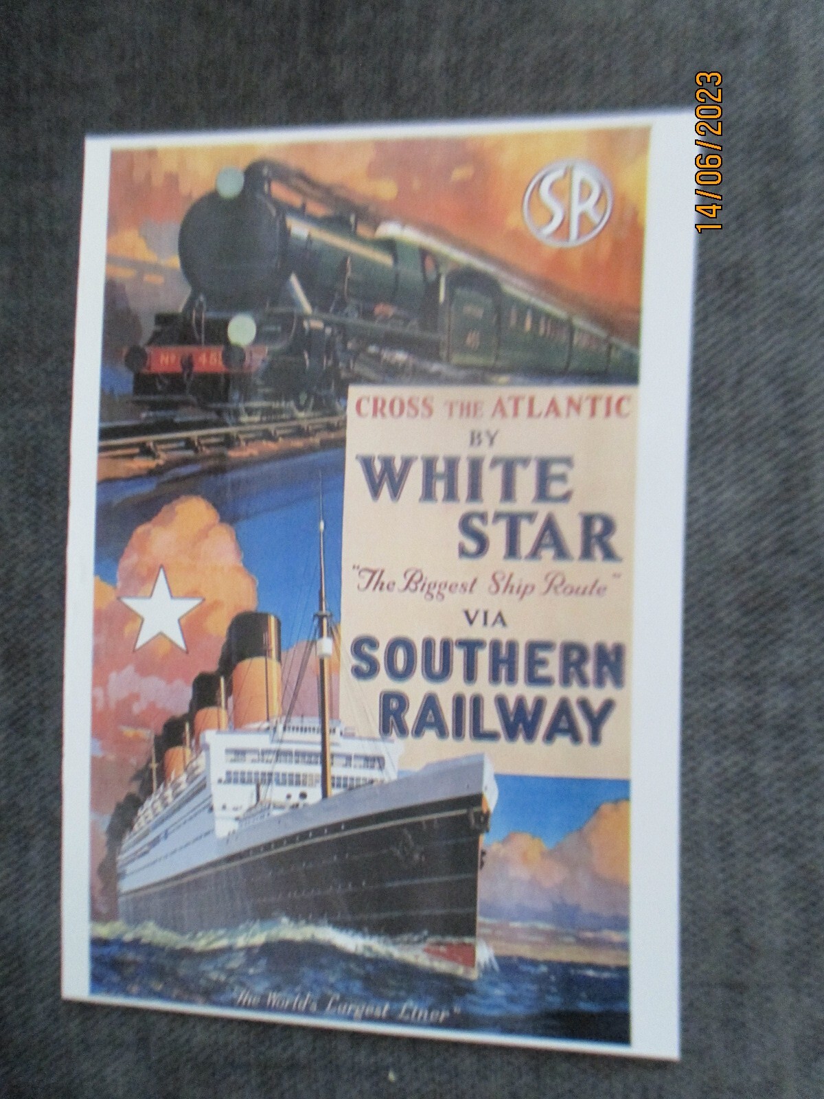 WHITE STAR LINE POSTERS DEPICTED MODERN REPRINT POSTCARDS X 4 | eBay UK