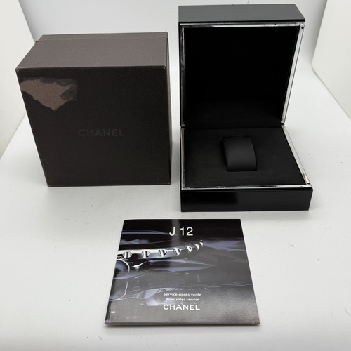 Chanel Genuine J12 watch box case Outer box Color Black Booklet ...