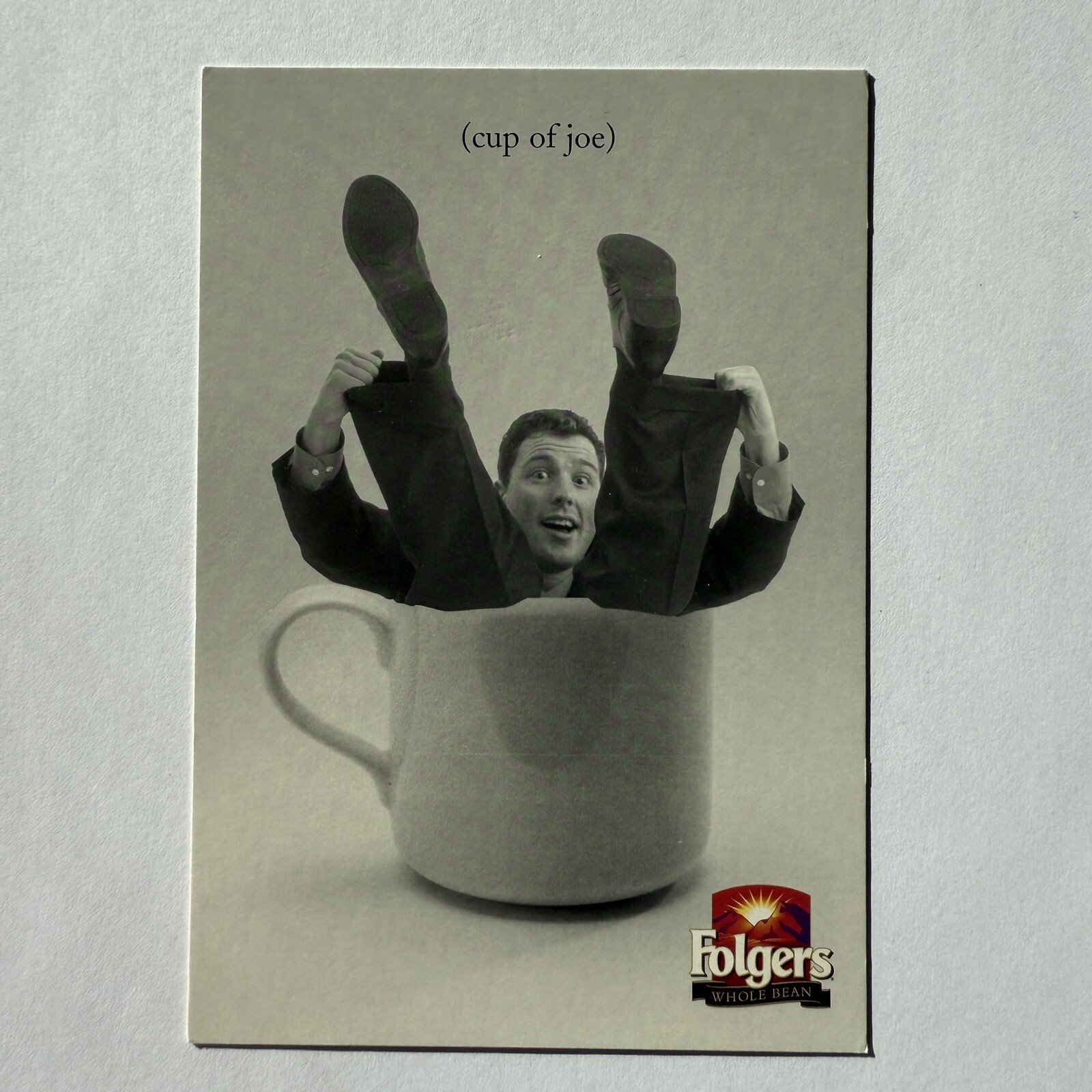 Folgers Postcard Advertisement (cup of joe) Man In A Cup Postcard UNP ...