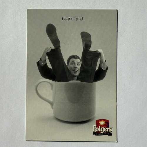 Folgers Postcard Advertisement (cup of joe) Man In A Cup Postcard UNP ...